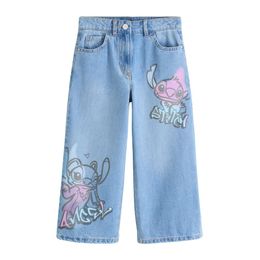next Jeans 'Disney Lilo & Stitch' M&auml;dchen Gr&ouml;&szlig;e 140 blue denim / basaltgrau / altrosa