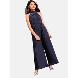 Lipsy Overall M&auml;dchen Gr&ouml;&szlig;e 122 navy / transparent