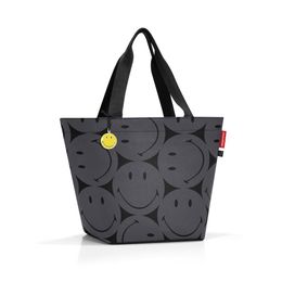 Reisenthel Einkaufstasche Shopper M smiley grey, Anthrazit, Textil, 15 L, 51x30.5x26 cm, gro&szlig;es Hauptfach, Freizeit, Koffer & Taschen, Einkaufstaschen