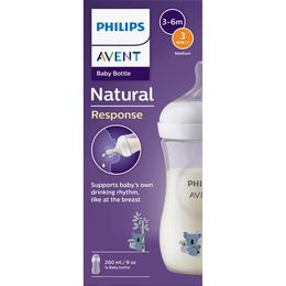 Babyflasche Natural Response wei&szlig;/Koala, ab dem 3. Monat, 260ml Philips Avent