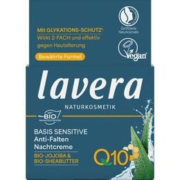 lavera NATURKOSMETIK Anti Falten Nachtcreme Q10 Basis Sensitiv