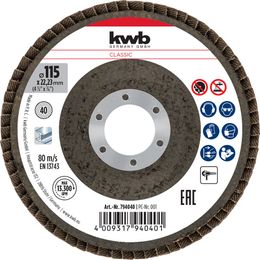 kwb Lamellenschleifteller Korund &Oslash; 115 mm K40