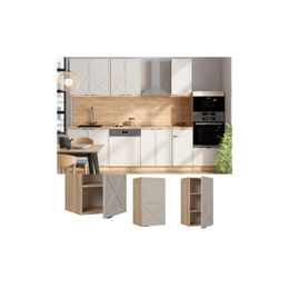 VICCO H&auml;ngeschrank Fame-Line Eiche Grau-Beige gerahmt 40 cm