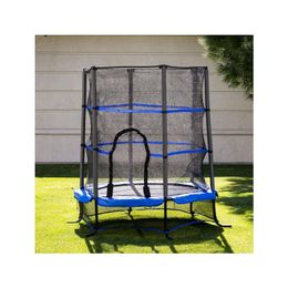 Chipolino Kindertrampolin Up und Down 140cm Sicherheitsnetz Gummib&auml;nder bis 27kg blau