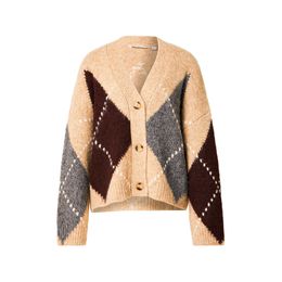 Noella Strickjacke 'Laiana' Damen Gr&ouml;&szlig;e S/M sand / schoko / graumeliert / wei&szlig;
