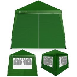 Casaria Faltpavillon Capri Gr&uuml;n 3x3m inkl 4 Seitenw&auml;nden UV-Schutz 50+