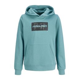 Jack & Jones Jack & Jones Junior Sweatshirt 'JJCole' Jungen Gr&ouml;&szlig;e 152 hellblau / schwarz / wei&szlig;