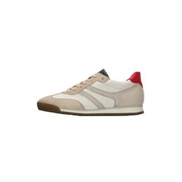 Gabor Sneaker Damen Gr&ouml;&szlig;e 44 beige / rot / offwhite