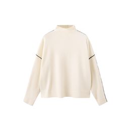 Mango Pullover 'LINE' Damen Gr&ouml;&szlig;e L creme / schwarz