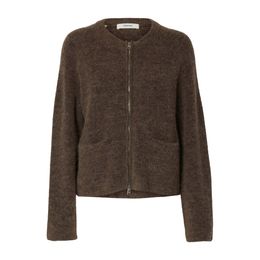 Selected Strickjacke 'SLFSIA' Damen Gr&ouml;&szlig;e L schoko
