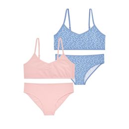 Petite Fleur Kids Set M&auml;dchen Gr&ouml;&szlig;e 140/152 blau / rosa / wei&szlig;