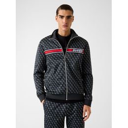 Guess Sportsweatjacke Herren Gr&ouml;&szlig;e S rot / schwarz / wei&szlig;