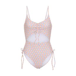 Lscn By Lascana Badeanzug Damen Gr&ouml;&szlig;e XS indigo / mint / dunkelorange / ros&eacute;
