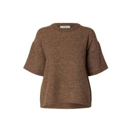 Selected Pullover 'SLFLULU' Damen Gr&ouml;&szlig;e S braunmeliert