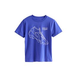 next T-Shirt Jungen Gr&ouml;&szlig;e 98 royalblau / wei&szlig;