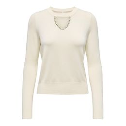 Only Pullover 'ONLVENICE' Damen Gr&ouml;&szlig;e XL silber / wei&szlig;