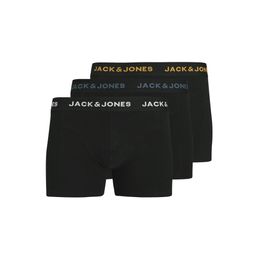 Jack & Jones Jack & Jones Boxershorts 'JACCONOR' Herren Gr&ouml;&szlig;e XL goldgelb / rauchgrau / schwarz / wei&szlig;