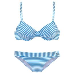 s.Oliver Bikini Damen Gr&ouml;&szlig;e XXL blau / offwhite