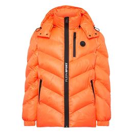 Plein Sport Winter Jacket 'Tiger' male Orange size XS