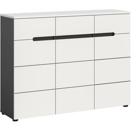 Garderobenschrank Home Affaire, B:120cm H:94cm T:37cmgrau, wei&szlig;, schwarz, FSC-zertifizierter Holzwerkstoff, Flur, Schr&auml;nke, "REHAT, TOPSELLER, Breite