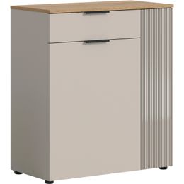 Garderobenschrank Home Affaire, B:80cm H:88cm T:36cmkaschmir, evoke oak nachbildung, FSC-zertifizierter Holzwerkstoff, Flur, Schr&auml;nke, "EDIL, H&ouml;he
