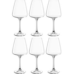 Leonardo Weinglas "Wei&szlig;weinglas PALADINO, 540 ml, 6er-Set", &Oslash; 9,8cm x 22cm, 540ml, 6 Stk., transparent, Trinkgef&auml;&szlig;e, Kelchglas, sp&uuml;lmaschinengeeignet