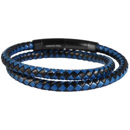 Adelia&acute;s ADELIA ́S Herren Wickelarmband "Herren Armband &ndash; Wickelarmband aus Leder 43 cm", 43cm, Lederschwarz, Leder, Armb&auml;nder, Zum Verschenken &ndash; passend f&uuml;r