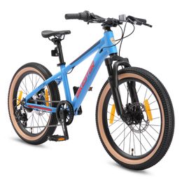 Bikestar Jugendfahrrad, 30cm, 20 Zoll (50,80cm), blau, Fahrr&auml;der
