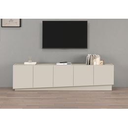 Lowboard OTTO HOME, B:225cm H:60cm T:35cmkaschmir, Wohnzimmer, Sideboards, "VELA, H&ouml;he 60 cm, Breite 225 cm,Design mit schr&auml;gen T&uuml;ren", Made in