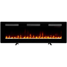 Elektrokamin Dimplex, B:1.524cm H:49,5cm T:16,5cm, schwarz, Elektrokamin&ouml;fen, "Sierra 60"", schwarz,mit Heizung, Fernbedienung, App, Optiflame