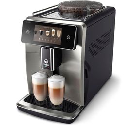 Saeco Kaffeevollautomat "Saeco Xelsis Deluxe SM8785/00", B:28,7cm T:48,7cmedelstahl, front, Kaffeevollautomaten, 8 Benutzerprofilen und 5" Touchscreen
