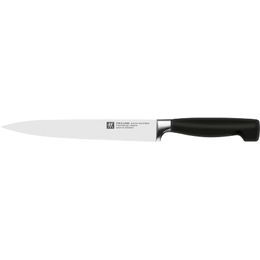 Zwilling Fleischmesser "VIER STERNE", Klingenl&auml;nge 20cm, schwarz, Kochmesser, 20 cm