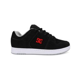 DC Shoes Herren Sneaker "Manteca", Gr. 11schwarz, schwarz, rot, Obermaterial:Obermaterial: Leder (Kuh) / Futter: Textil / Au&szlig;ensohle: Gummi;, Schuhe