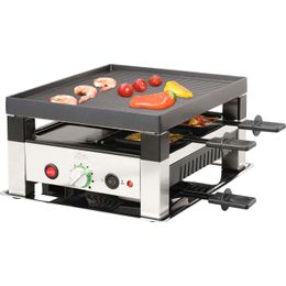 Raclette "5 in 1 Table Grill for 4", B:27cm H:16cm T:33cm, schwarz, SOLIS OF SWITZERLAND, Raclettes