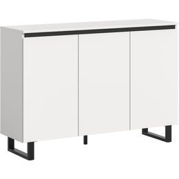 Sideboard Home Affaire, B:120cm H:84cm T:36cmwei&szlig;, FSC-zertifizierter Holzwerkstoff, Wohnzimmer, Sideboards, "TOMA, Breite: 120 cm, mit