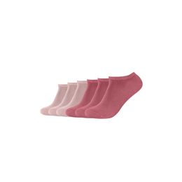 s.Oliver Damen Sneakersocken "Sneakersocken 6er Pack", Gr. 35, rosa, 80% Baumwolle 17% Polyamid 3% Elasthan, uni, Socken