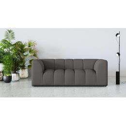 3-Sitzer Home Affaire, B:227cm H:81cm T:94cm, grau, 100% Polyester, Sofas, "TUURE Verl&auml;ssliche Qualit&auml;t, moderne Steppung, Breite 227cm", Bubble