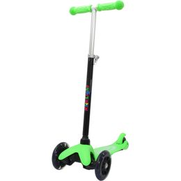 Jamara Kinder Dreiradscooter "KickLight", gr&uuml;n, B:23cm, Roller, mit LED-R&auml;dern