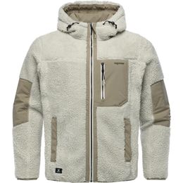 Ragwear Herren Pl&uuml;schjacke "Chille"beige, Gr. S, Obermaterial: 100% Polyester; Innenfutter: 100% Polyester; Wattierung: 100% Polyester, Jacken,