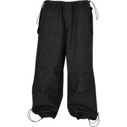 Bequeme Jeans Urban Classics "Urban Classics Herren Parachute Jeans Pants", Damen, Gr. L, US-Gr&ouml;&szlig;en, realschwarz washed, 100% Baumwolle, unifarben, Jeans
