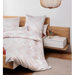 Bettw&auml;sche Janine, rosa, Mako-Satin, Obermaterial: 100% Baumwolle, Bettw&auml;sche, "MILANO 45129 07 135X200,80x80", mit Rei&szlig;verschluss