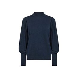 soyaconcept Damen Strickpullover "Soya Concept Sweater SC-DOLLIE 666"96799 blau iris melange, Gr. XS, Obermaterial: 75% Viskose, 25% Nylon, Pullover