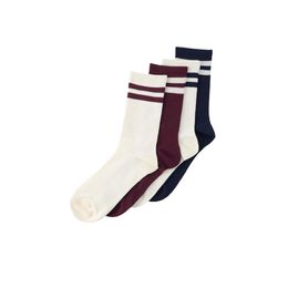 Lindex Socken 'Varsity' Damen Gr&ouml;&szlig;e 36/38 nachtblau / cyanblau / wei&szlig;
