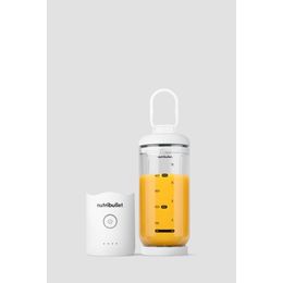 NUTRIBULLET Smoothie-Maker "Flex NBP013W - zerkleinert Eis & gefrorene Fr&uuml;chte, Wei&szlig;", B:8,2cm H:39cm T:8,2cm, wei&szlig;, Zerkleinerer, 590ml, BPA-frei