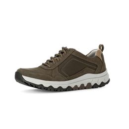 Gabor Herren Sneaker "rollingsoft Sneaker low Materialmix Leder/Textil", Gr. 39gr&uuml;n, Schuhe