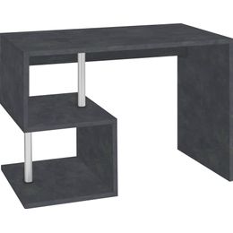 Schreibtisch Home Affaire, B:100cm H:77,5cm T:50cm, grau, Jugendzimmer, Tische, "Esse, modernes Design", in verschiedenen Breiten, mit und ohne