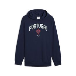 Puma Sportsweatshirt 'Portugal FtblNRGY+' Herren Gr&ouml;&szlig;e L marine / hellblau / dunkelrot / wei&szlig;