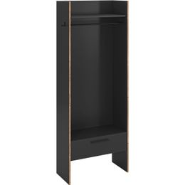 Garderobenschrank Home Affaire, B:70cm H:190cm T:37cmbasalt grau, nox oak nachbildung, FSC-zertifizierter Holzwerkstoff, Flur, Schr&auml;nke, "MUSTA,