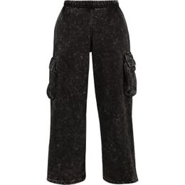 Thug Life Damen Jogginghose "Thug Life Thug Life Acid Sweat Pants"schwarz, Gr. XS, unifarben, 85% Baumwolle, 15% Polyester, Hosen