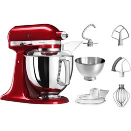 KitchenAid K&uuml;chenmaschine "5KSM175PSECA LIEBESAPFEL-ROT", B:24cm H:36cm T:37cm, rot, K&uuml;chenmaschinen, mit Zubeh&ouml;r im Wert von ca. 112,-&euro; UVP